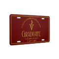 Maroon Gold Veterinary School Graduate Custom License Plate | Zazzle