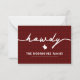 Maroon Howdy Houndstooth Texas Note Card | Zazzle