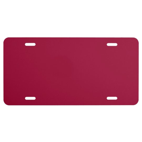 “Maroon” License Plate | Zazzle.com