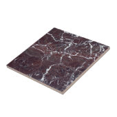 Maroon marble ceramic tile | Zazzle