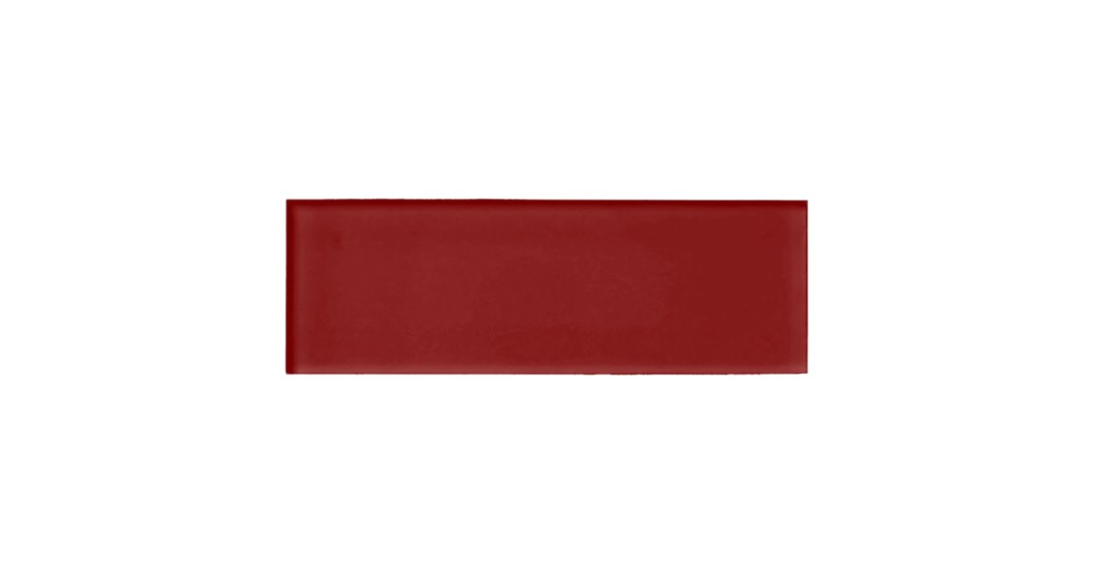Maroon Rectangle Name Tag | Zazzle