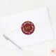 Maroon Red and White Crest Monogram Envelope Seal | Zazzle