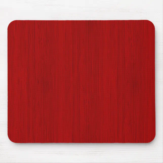 Maroon Red Bamboo Wood Grain Look Mouse Pad | Zazzle