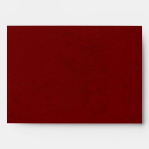 Maroon Red & White Custom Invitation Envelope | Zazzle