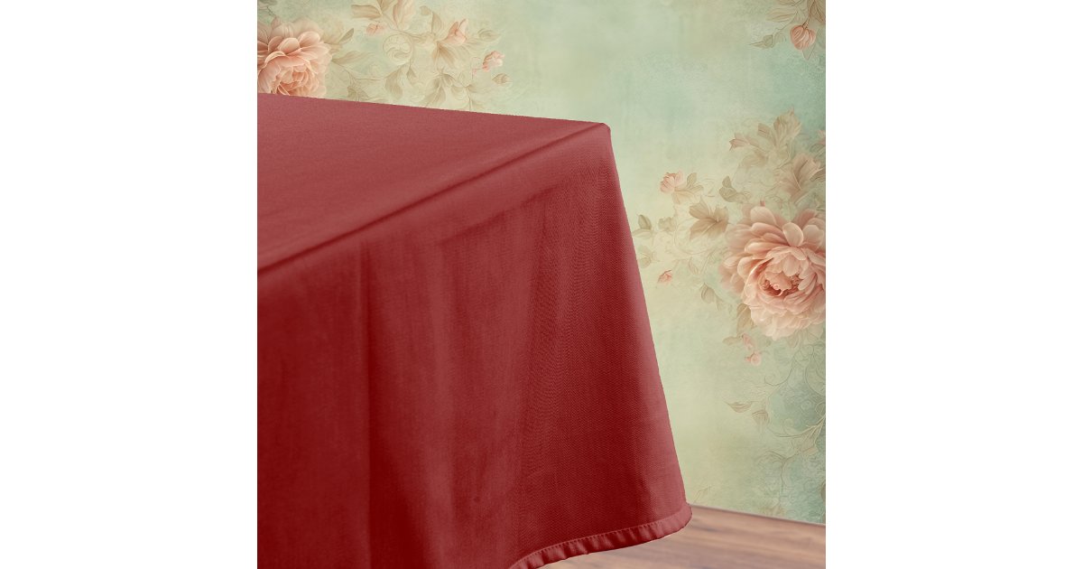 Maroon Solid Color | Classic | Elegant Tablecloth | Zazzle