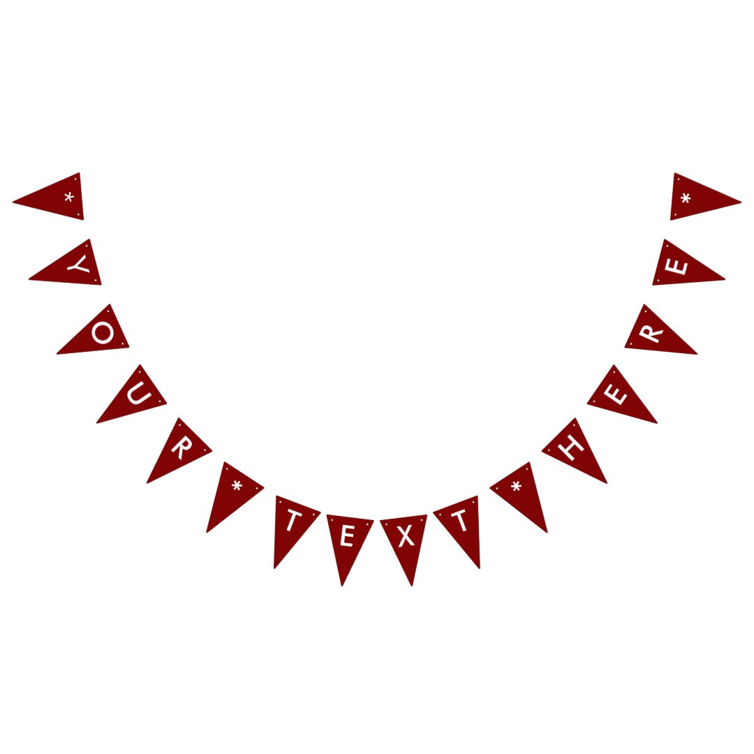 Maroon Solid Color Customize It Bunting Flags | Zazzle