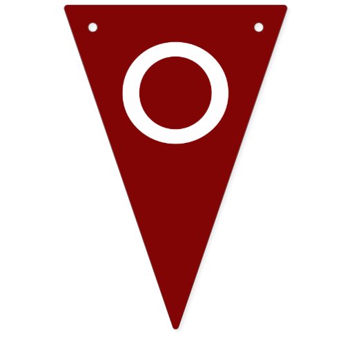 Maroon Solid Color Customize It Bunting Flags | Zazzle