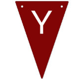 Maroon Solid Color Customize It Bunting Flags | Zazzle