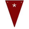 Maroon Solid Color Customize It Bunting Flags | Zazzle
