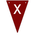 Maroon Solid Color Customize It Bunting Flags | Zazzle