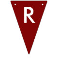 Maroon Solid Color Customize It Bunting Flags | Zazzle