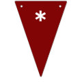 Maroon Solid Color Customize It Bunting Flags | Zazzle