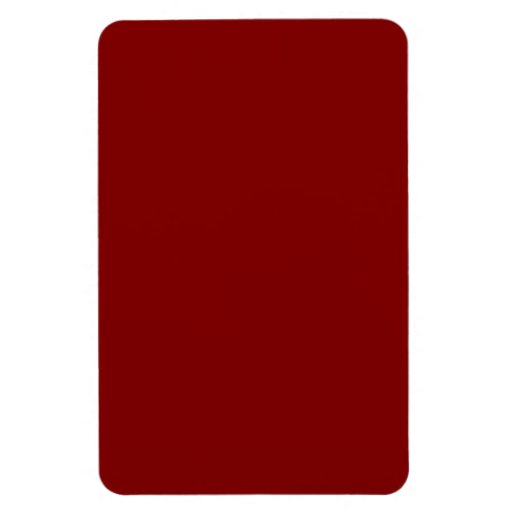 Maroon Solid Color Rectangle Magnets | Zazzle