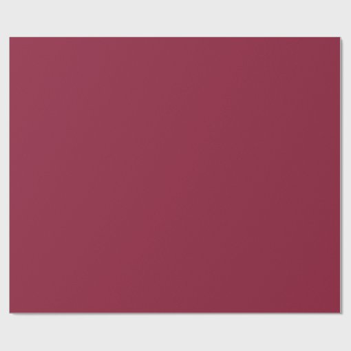 Maroon Solid Wrapping Paper | Zazzle