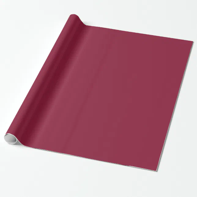 Maroon Solid Wrapping Paper | Zazzle