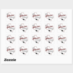 Maroon Texas Longhorn Family Address Label | Zazzle