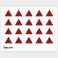 Maroon Triangle Sticker | Zazzle