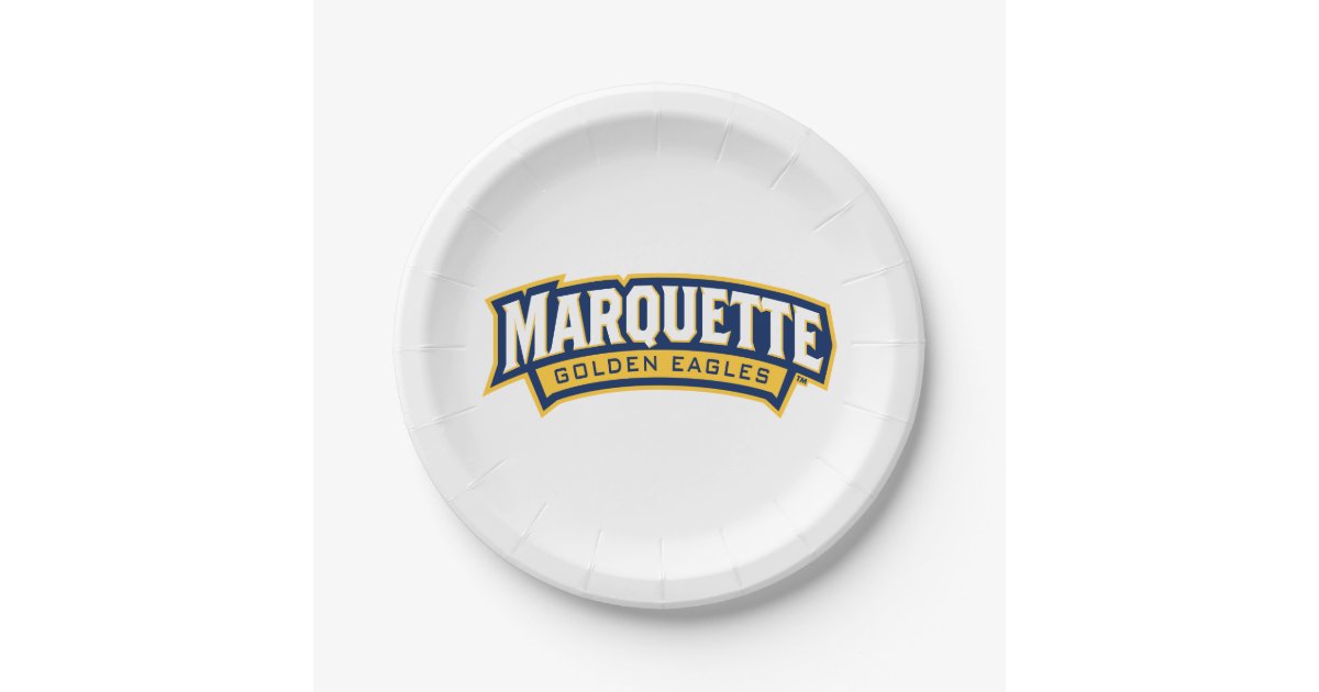 Marquette Golden Eagles Logo Paper Plates | Zazzle