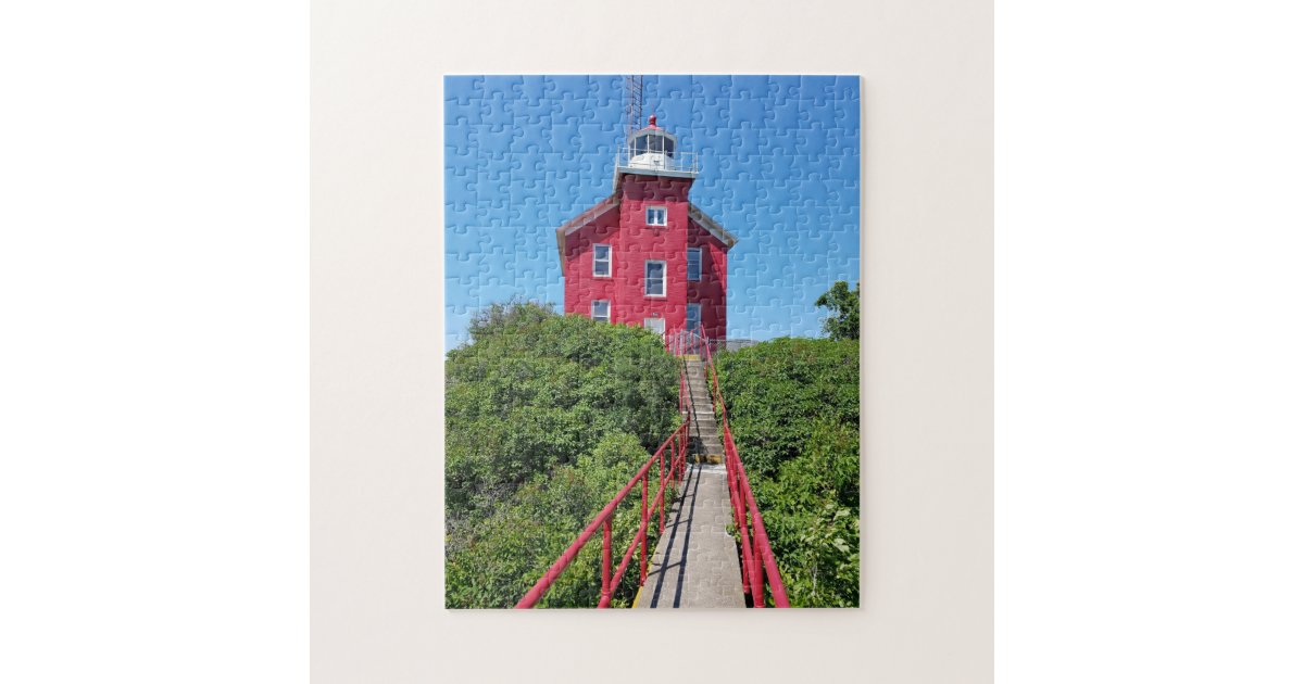 Marquette Harbor Lighthouse and Catwalk Jigsaw Puzzle | Zazzle Marquette Harbor Lighthouse and Catwalk Jigsaw Puzzle | Zazzle