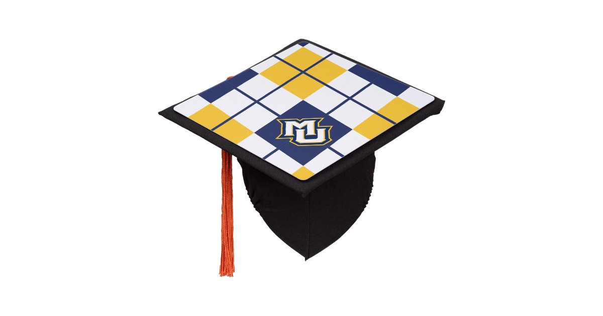 Marquette University Argyle Graduation Cap Topper | Zazzle
