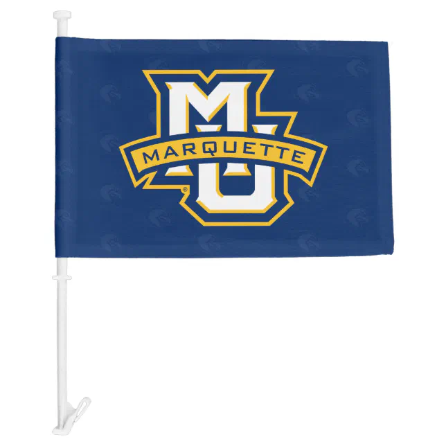 Marquette University Logo Watermark Car Flag | Zazzle
