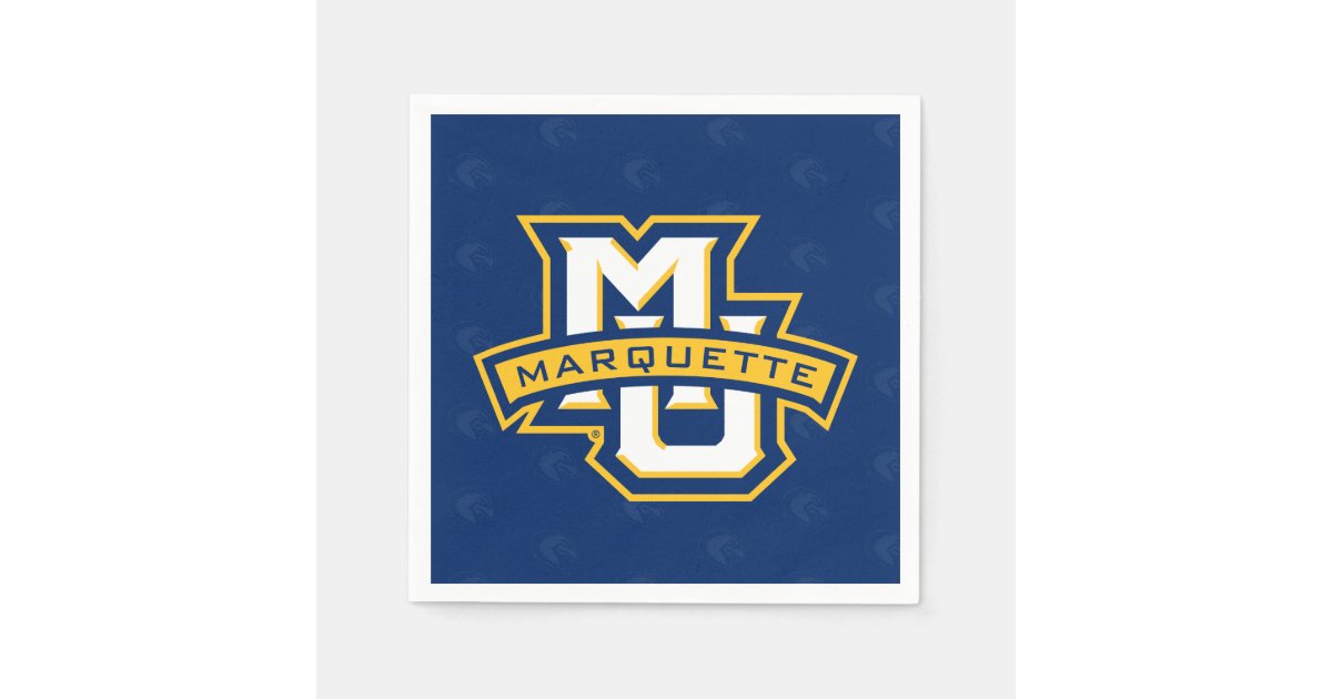 Marquette University Logo Watermark Napkins | Zazzle