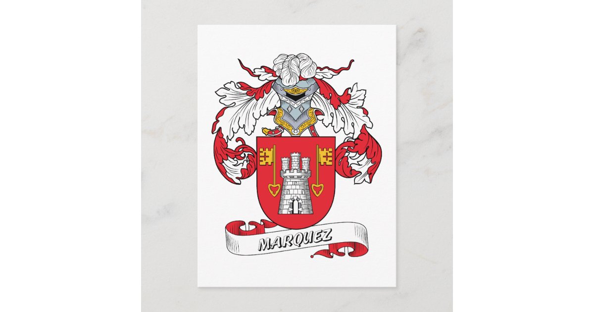 Marquez Family Crest Postcard | Zazzle