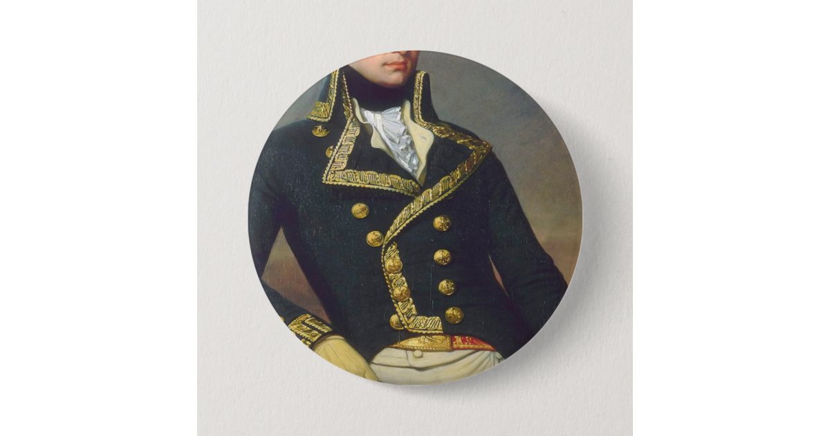 Marquis De Lafayette Portrait Button | Zazzle