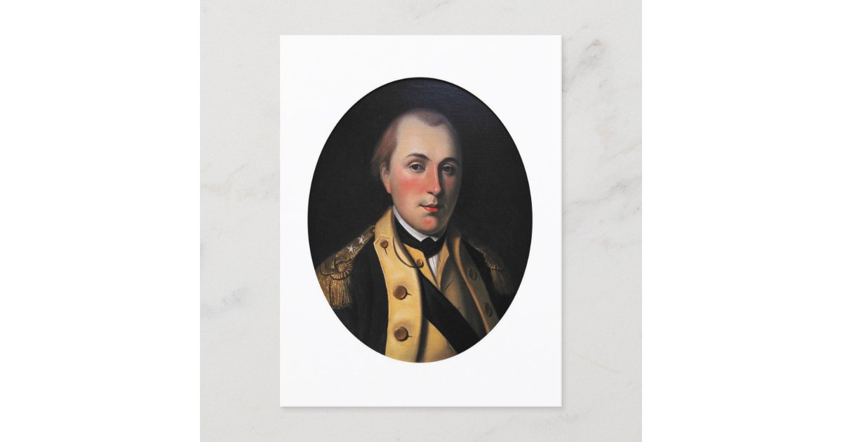 Marquis de Lafayette (signature on reverse) Postcard | Zazzle
