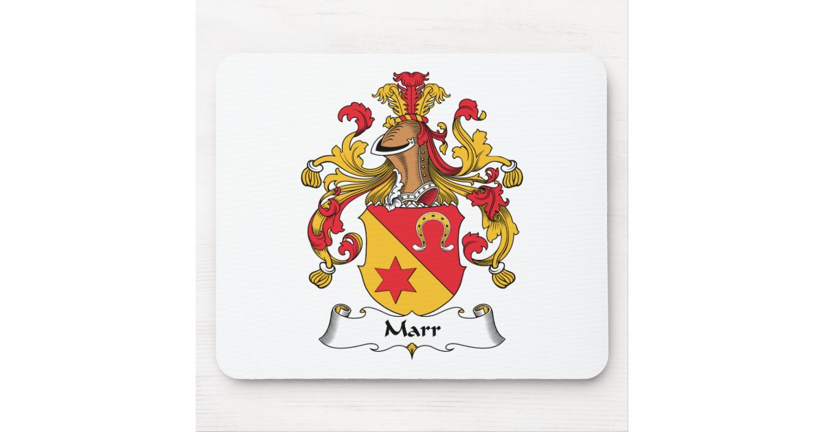 Marr Family Crest Mouse Pad | Zazzle