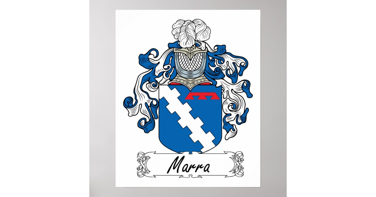 Marra Family Crest Poster | Zazzle