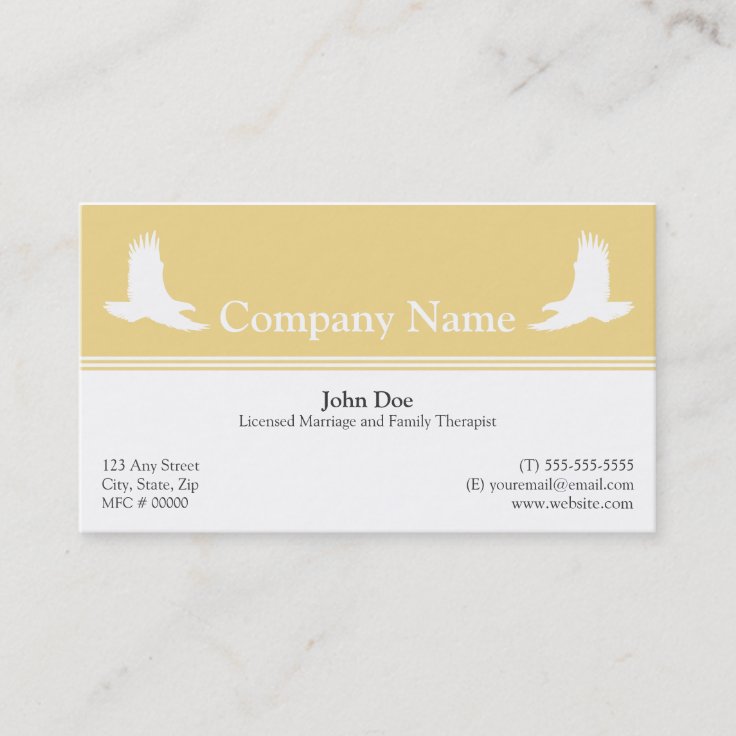 Marriage and Family Therapist Business Card | Zazzle