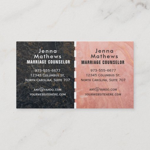 Marriage Counseling Business Cards | Zazzle