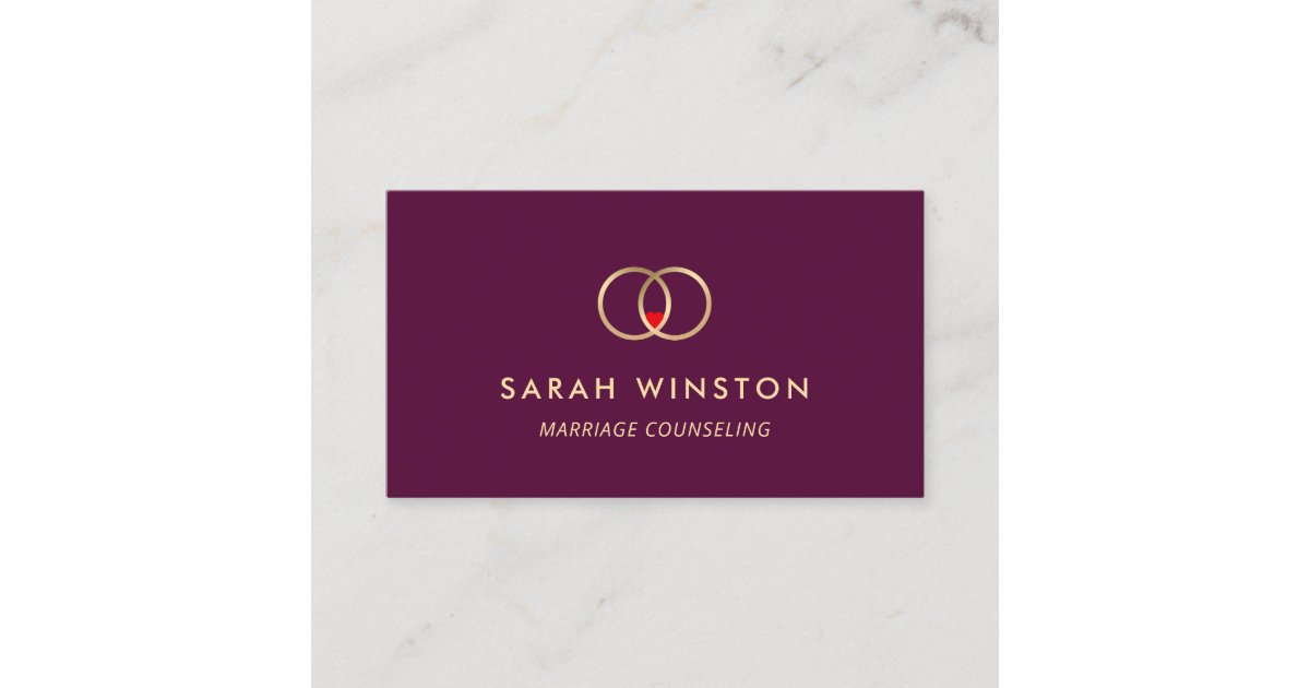 Marriage Counselor Business Card | Zazzle