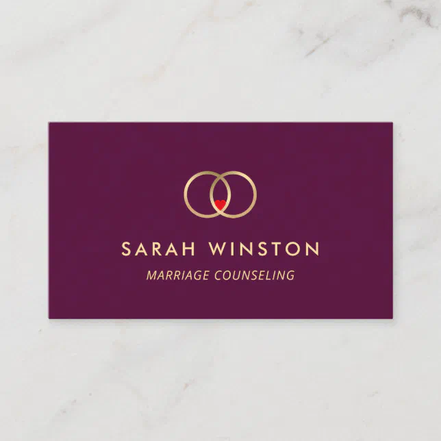 Marriage Counselor Business Card | Zazzle