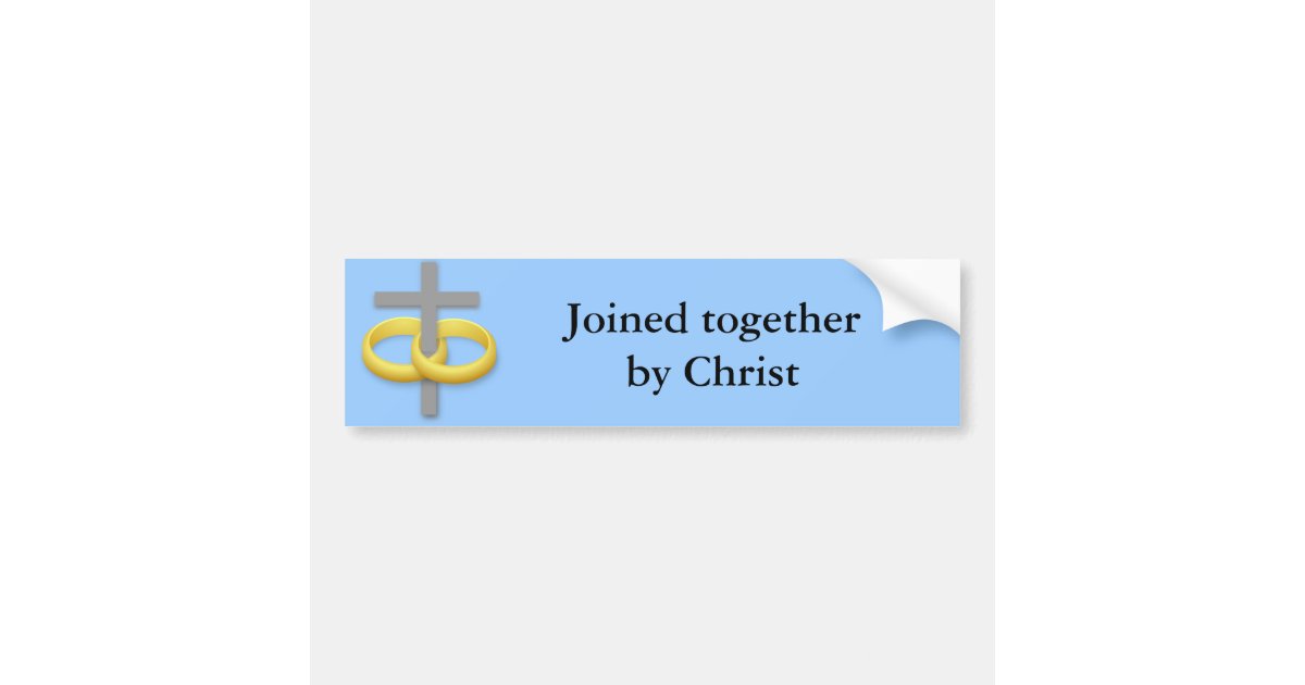 Marriage Cross, - Bumper Sticker | Zazzle