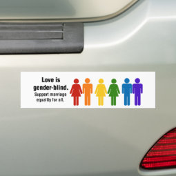 Marriage Equality Bumper Sticker | Zazzle