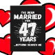 Married 47 Years Funny 47th Wedding Anniversary Card | Zazzle