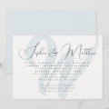 Married Monogram Modern Ceremony Invitation | Zazzle