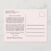 Married Now Party Later Photo Pink Wedding Announcement Postcard | Zazzle