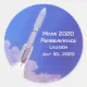 Mars 2020 Perseverance Launch Classic Round Sticker | Zazzle