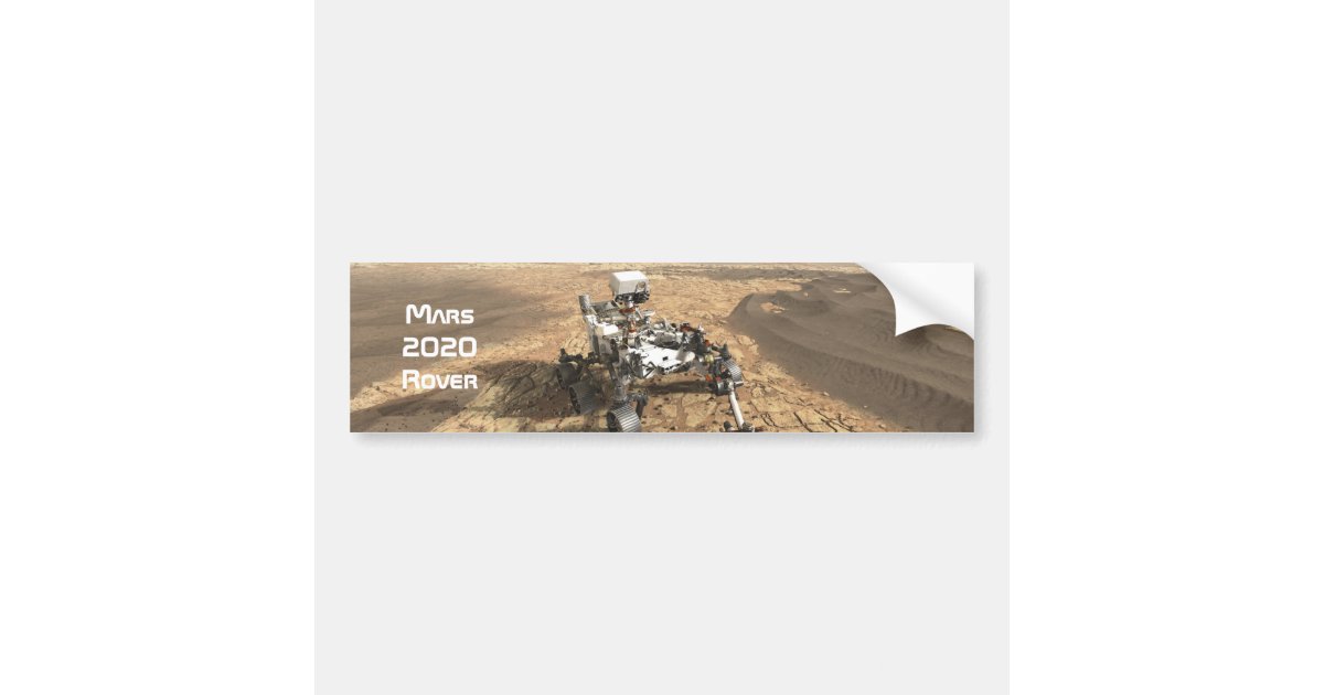 Mars 2020 Rover Bumper Sticker | Zazzle