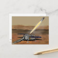 Mars Ascent Vehicle Launched From Mars. Postcard | Zazzle