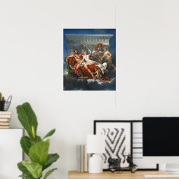 Mars Being Disarmed by Venus Poster | Zazzle