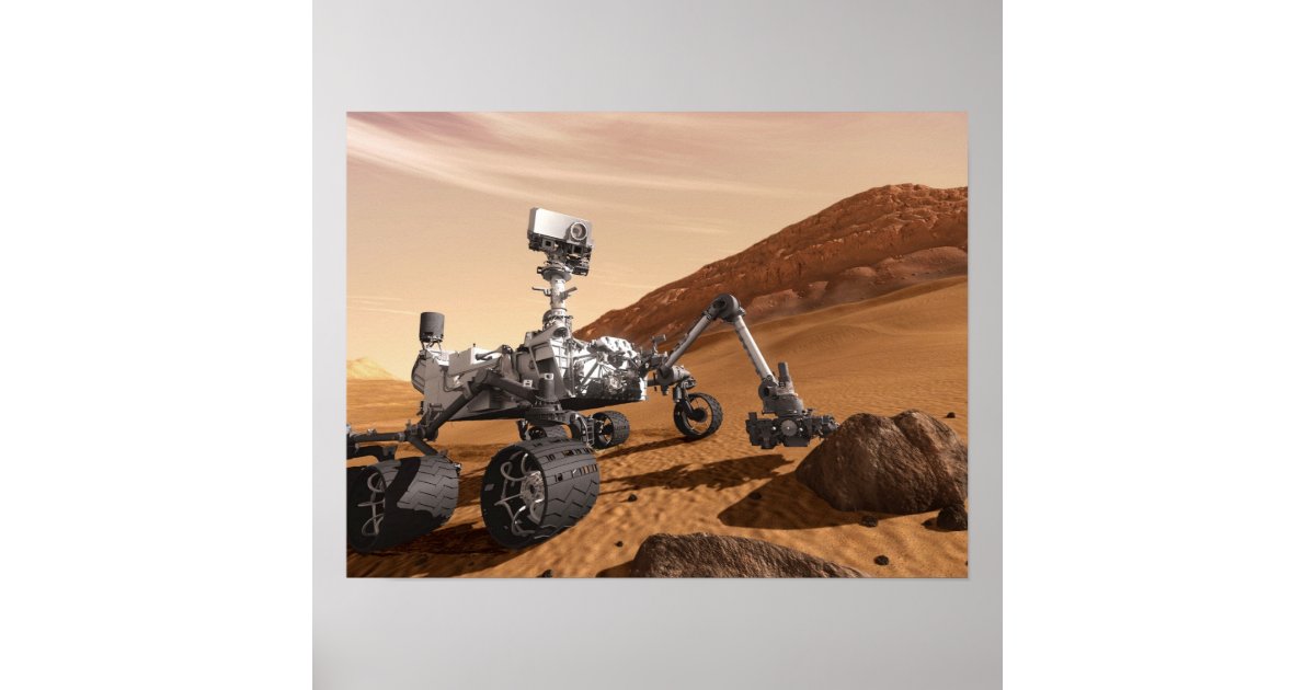 Mars Curiosity Rover Poster | Zazzle