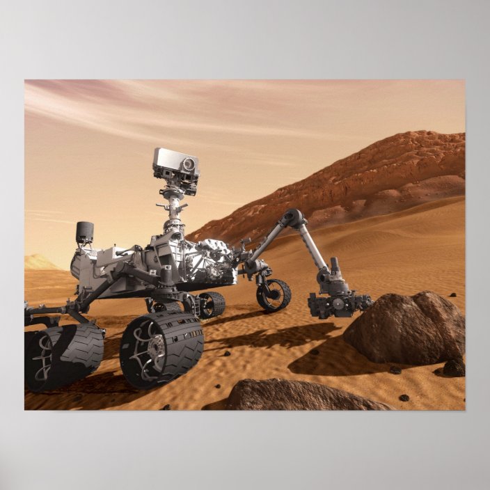Mars Curiosity Rover Poster | Zazzle.com