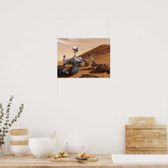 Mars Curiosity Rover Poster | Zazzle