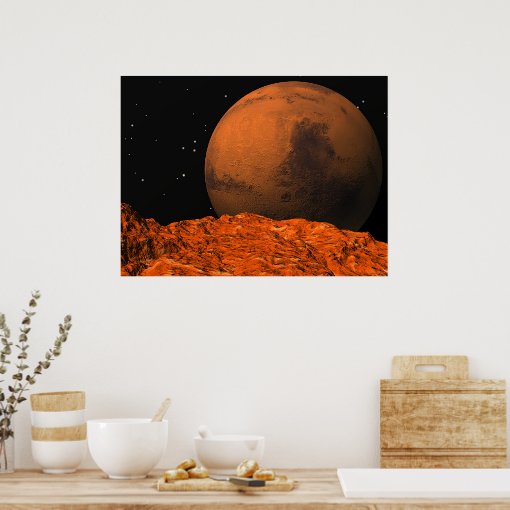Mars from Phobos Poster | Zazzle