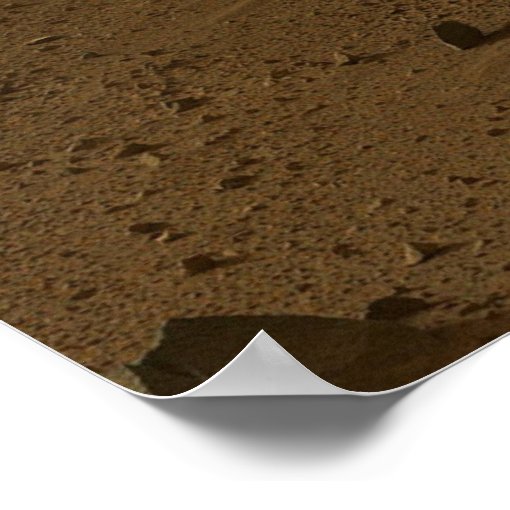 Mars Horizon via Curiosity Rover Poster | Zazzle