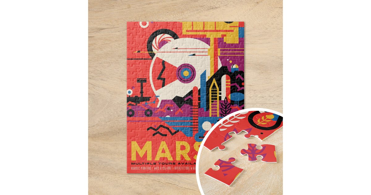 Mars | NASA Visions of the Future Jigsaw Puzzle | Zazzle